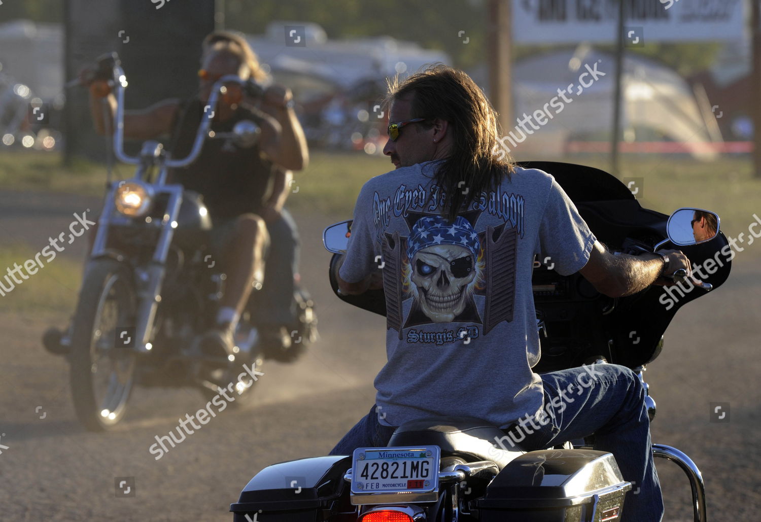 Bikers Arrive Buffalo Chip Campground Outside Editorial Stock Photo ...
