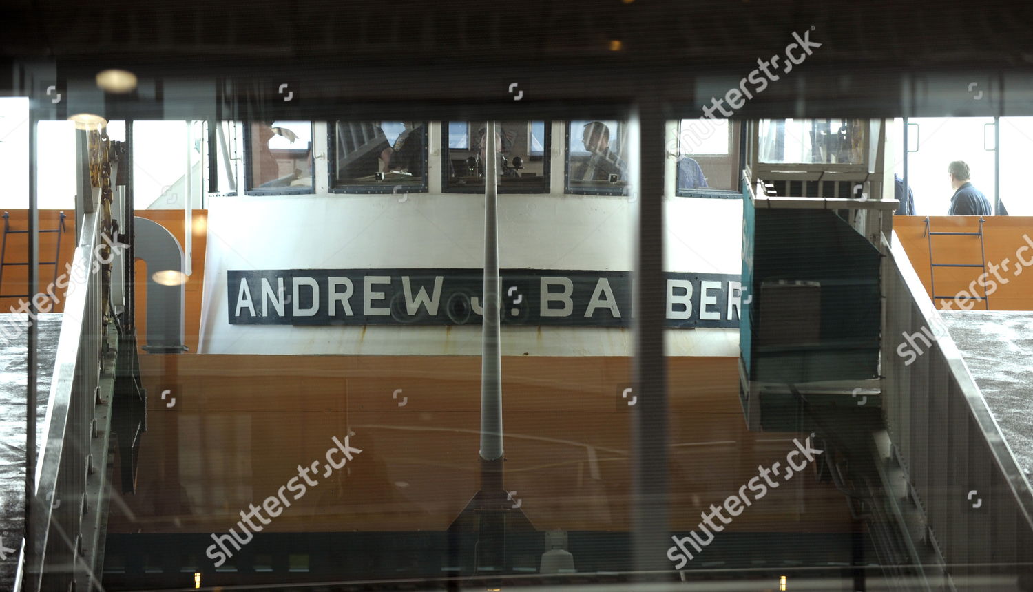 Andrew J Barberi Ferry Seen Through Editorial Stock Photo - Stock Image ...