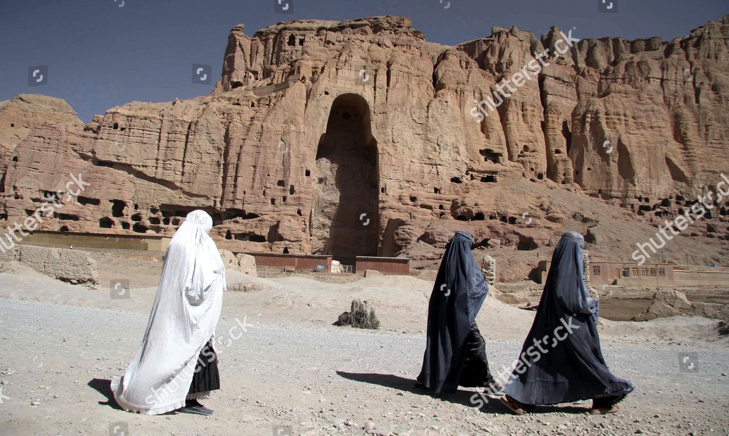 Burqa Clad Afghan Women Pass By Editorial Stock Photo - Stock Image ...