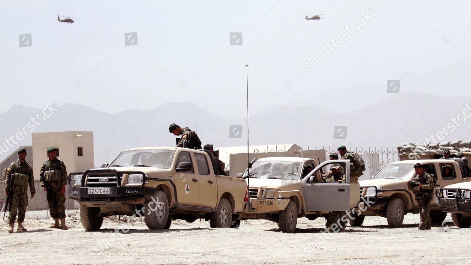 Afghan Army Soldiers Secure Military Base Editorial Stock Photo - Stock ...