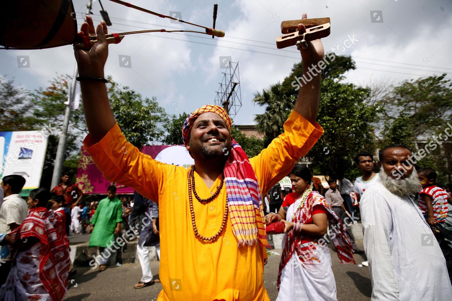 Bangladeshi Folk Singer Performs Street During Editorial Stock Photo ...