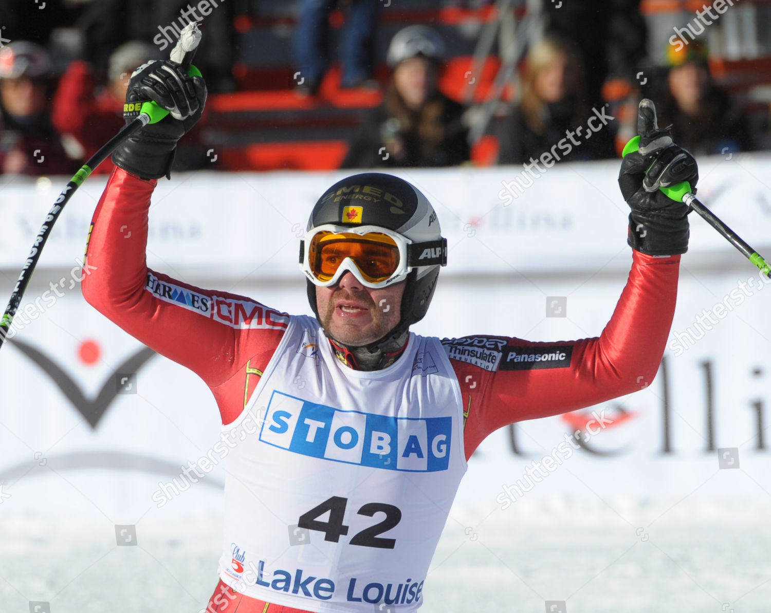 Jan Hudec Canada Celebrates Finish Area Editorial Stock Photo - Stock ...