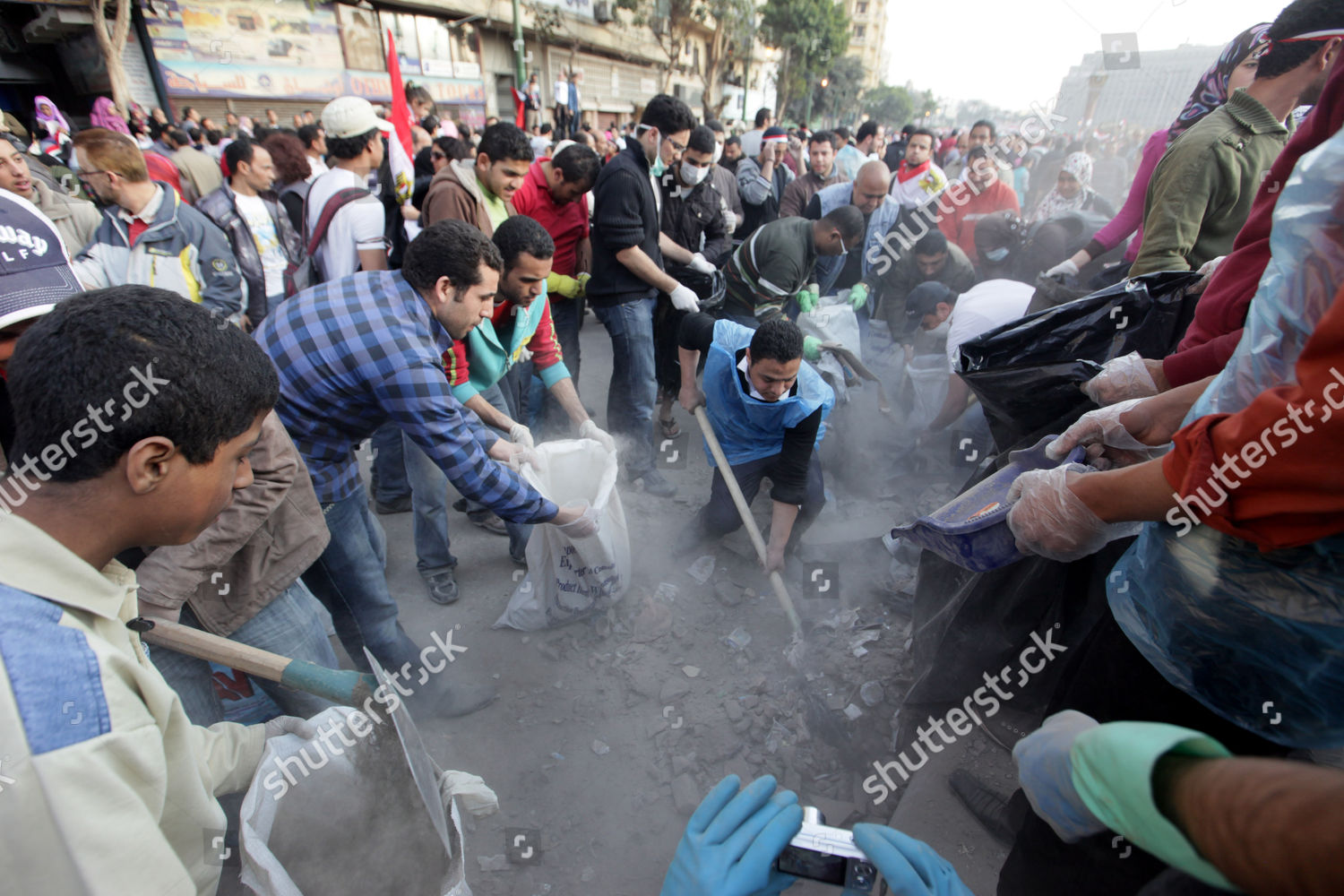 Egyptian Clean Ground Tahrir Square Cairo Editorial Stock Photo - Stock ...