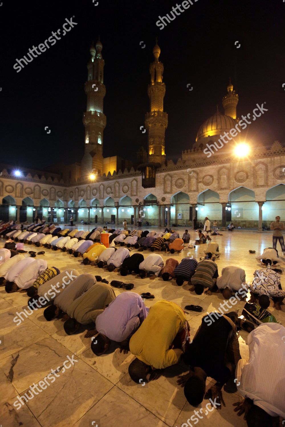 Muslims Pray Special Taraweeh Traditional Prayer Editorial Stock Photo ...