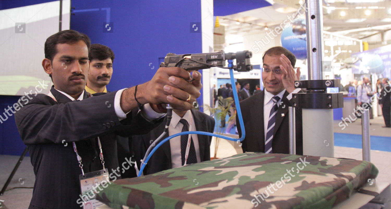 Handgun Aiming Device Displayed During Indian Editorial Stock Photo ...