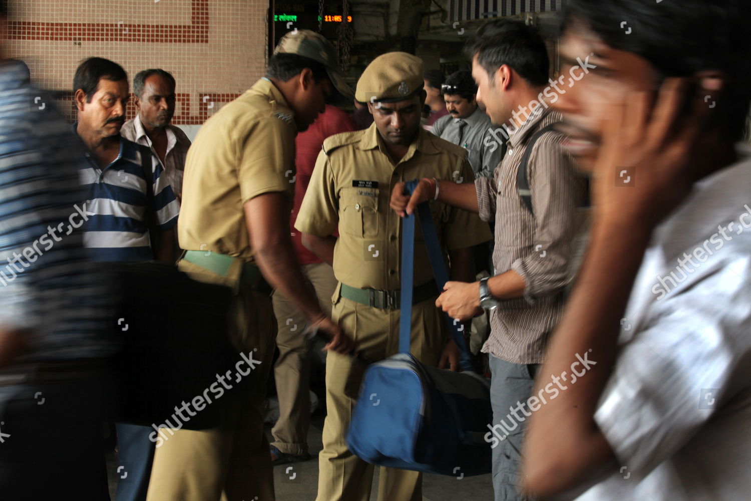 Officers Ralway Protection Force Rpf Check Editorial Stock Photo ...