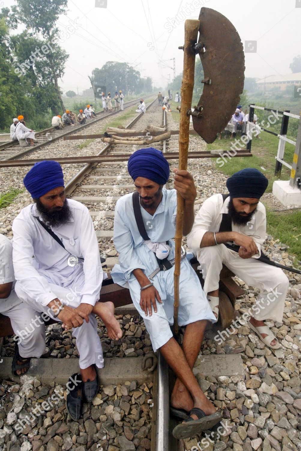 Members Various Radical Sikh Organizations Sit Editorial Stock Photo ...
