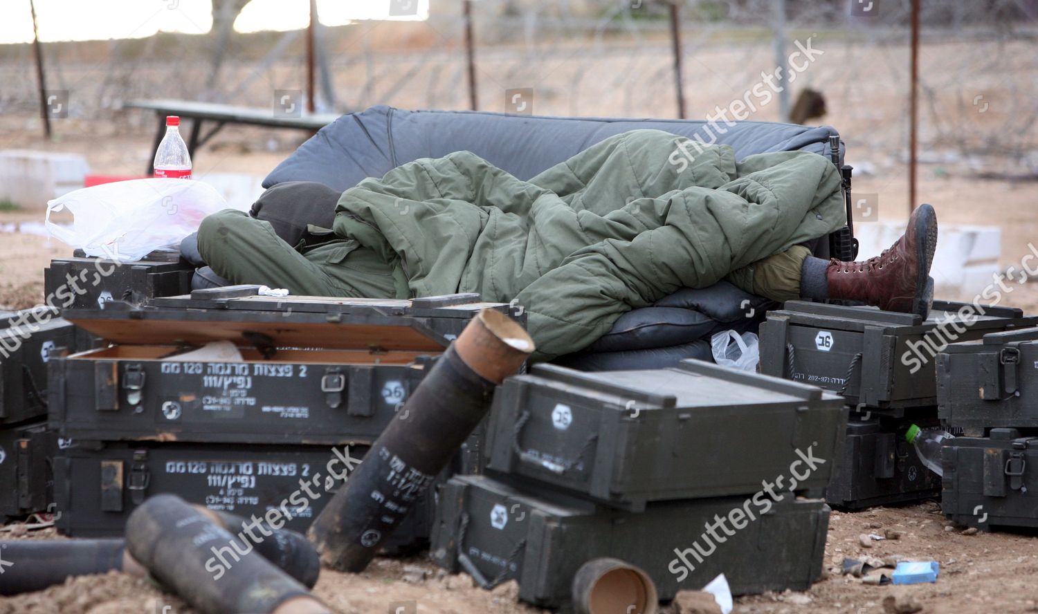 Israeli Infantry Soldier Sleeps His Sleeping Editorial Stock Photo ...