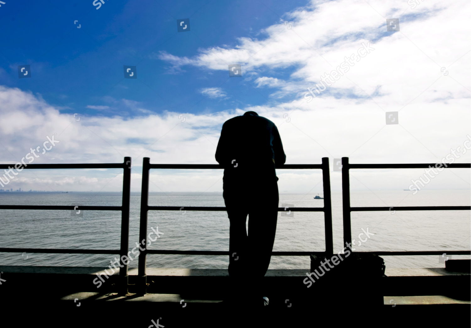Us Navy Sailor Looks Out Ocean Editorial Stock Photo - Stock Image ...