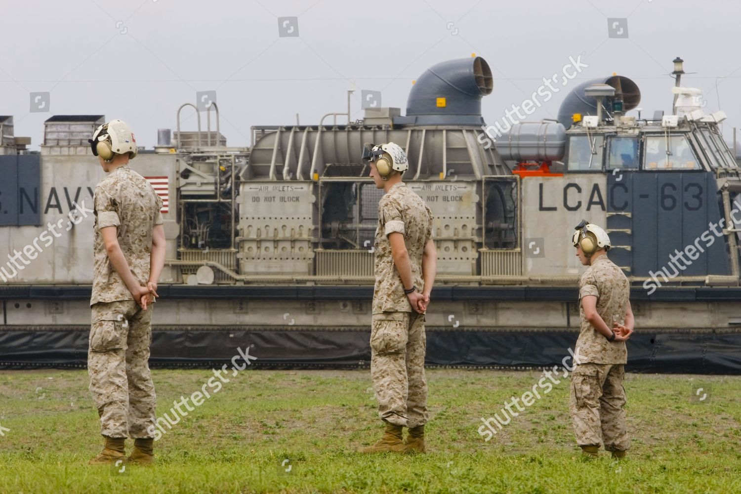 Us Marines Stand Guard Landing Craft Editorial Stock Photo - Stock ...