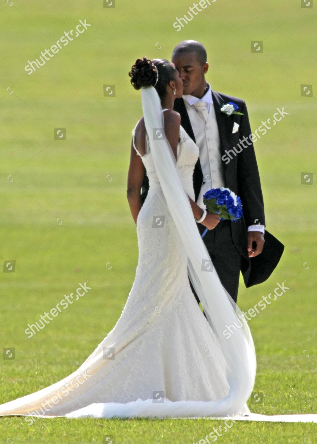 Jamelia Footballer Darren Byfield On Their Editorial Stock Photo ...