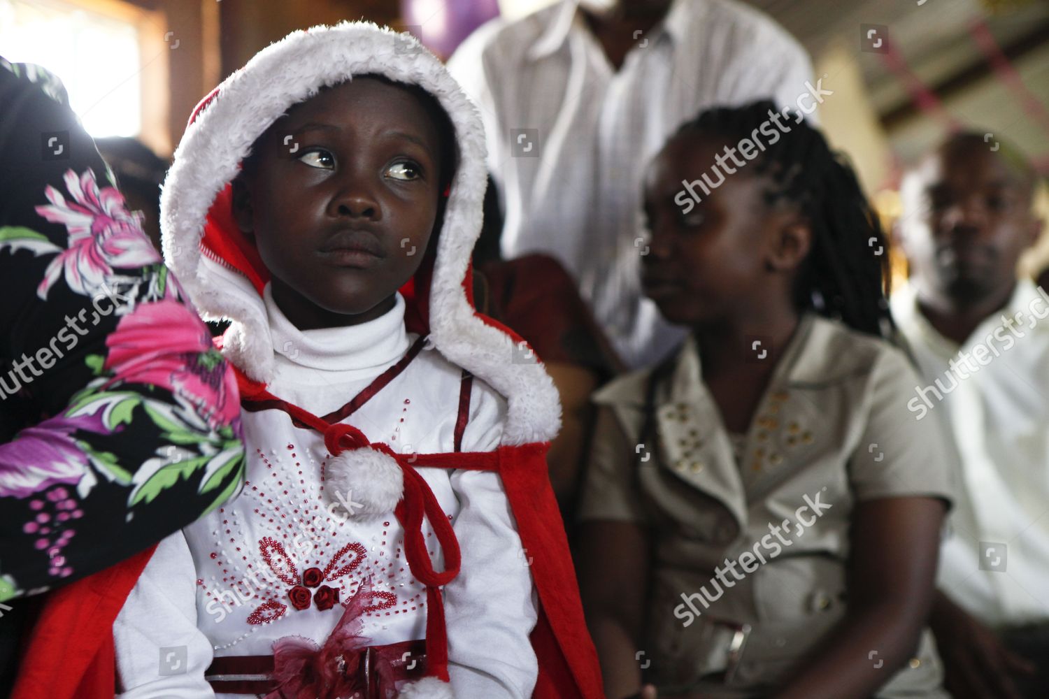 Young Kikuyu Tribe Girl Kenya Santa Editorial Stock Photo - Stock Image ...