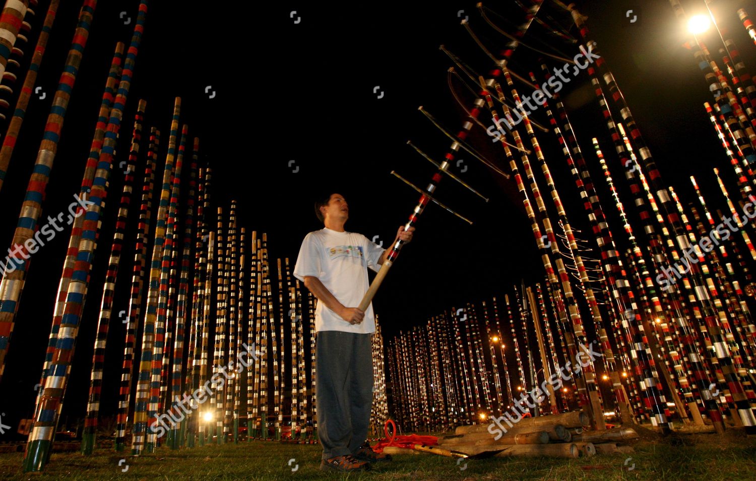 Filipino Artist Gerry Leonardo Swing Indigenous Editorial Stock Photo ...
