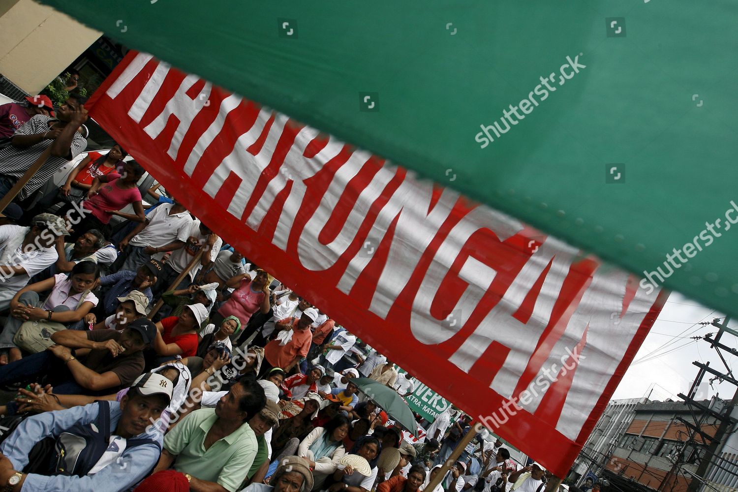 Filipino Farm Workers Rally Calling Land Editorial Stock Photo - Stock ...