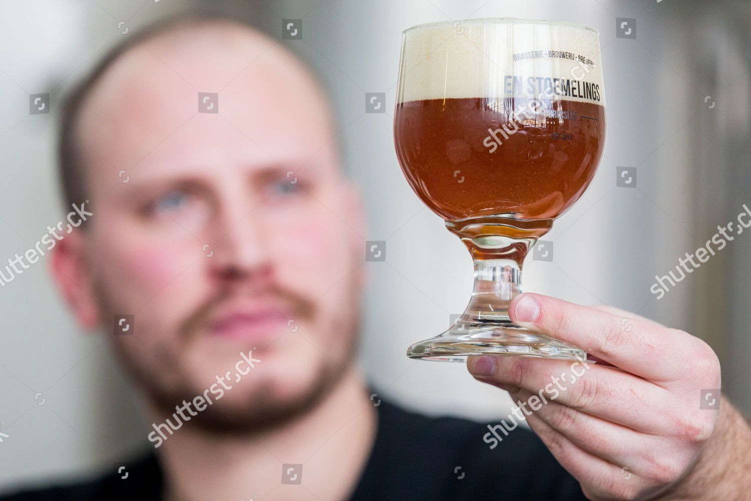 BREWER SERVES FINISHED BEER AFTER BREWING Editorial Stock Photo - Stock ...