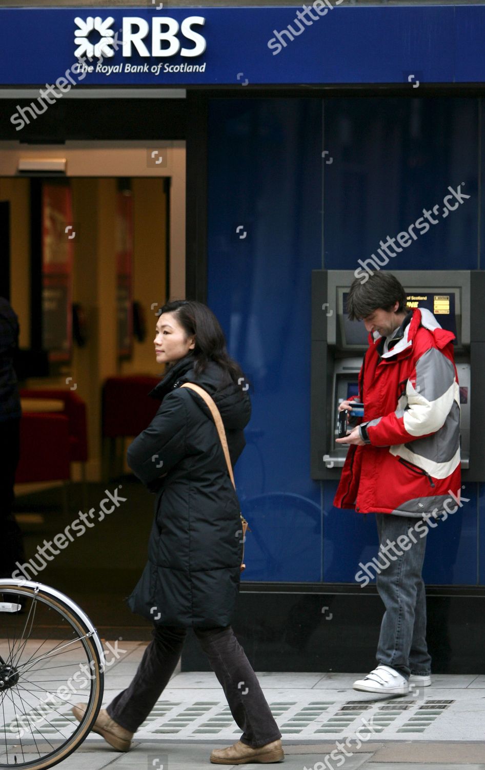 Customer Uses Rbs Royal Bank Scotland Editorial Stock Photo - Stock ...