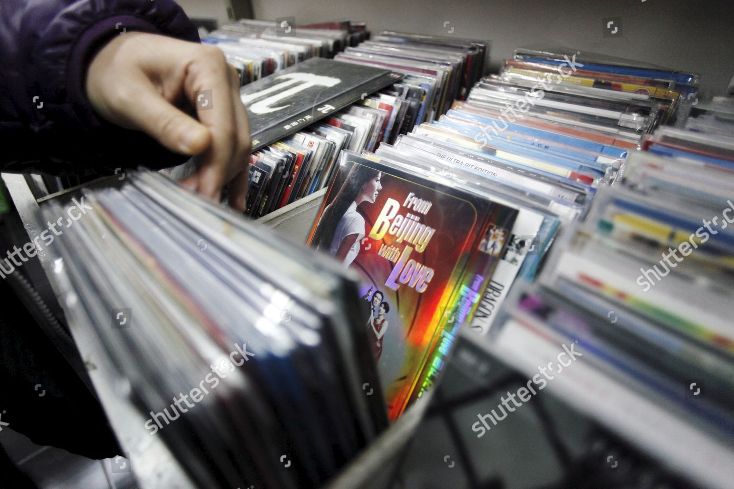 Customers Look Through Pirated Dvds On Editorial Stock Photo - Stock ...