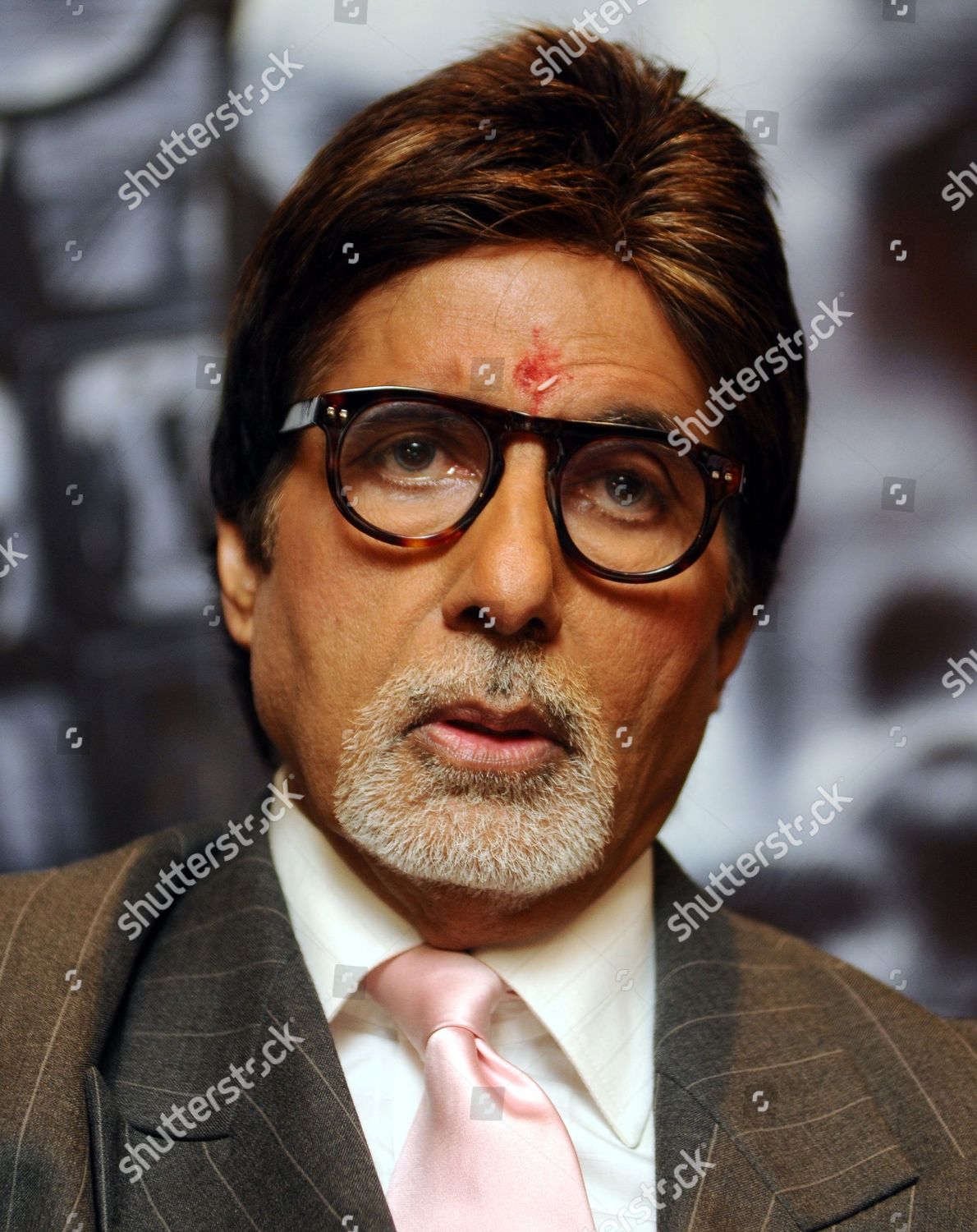 Indian Bollywood Actor Amitabh Bachchan Attends Editorial Stock Photo ...