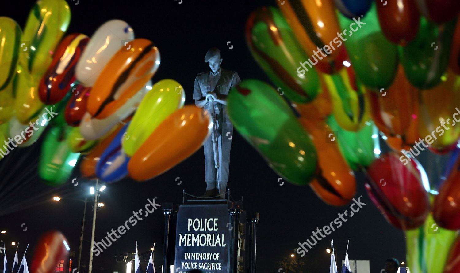 Police Memorial Statue Seen During Tribute Editorial Stock Photo ...