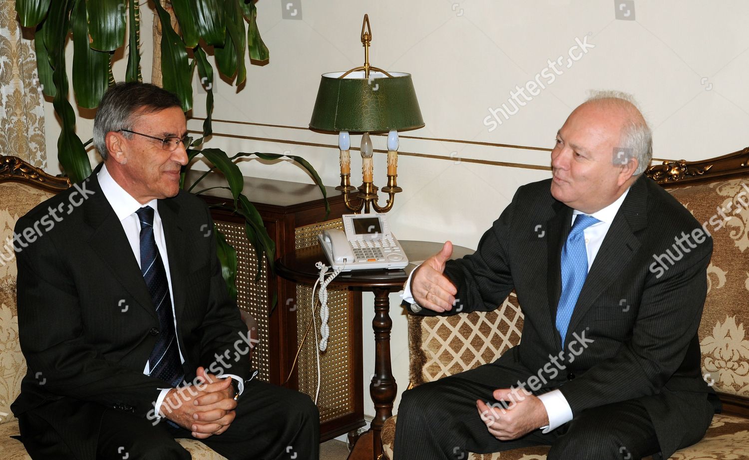 Lebanese Foreign Minister Ali Shami L Editorial Stock Photo - Stock ...