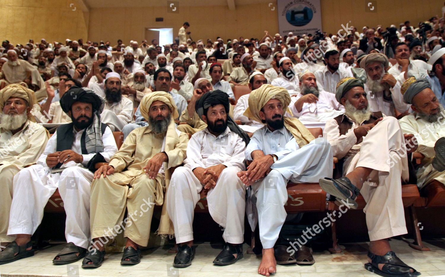 Pakistani Tribal Elders Attend Jirgah Century Editorial Stock Photo ...
