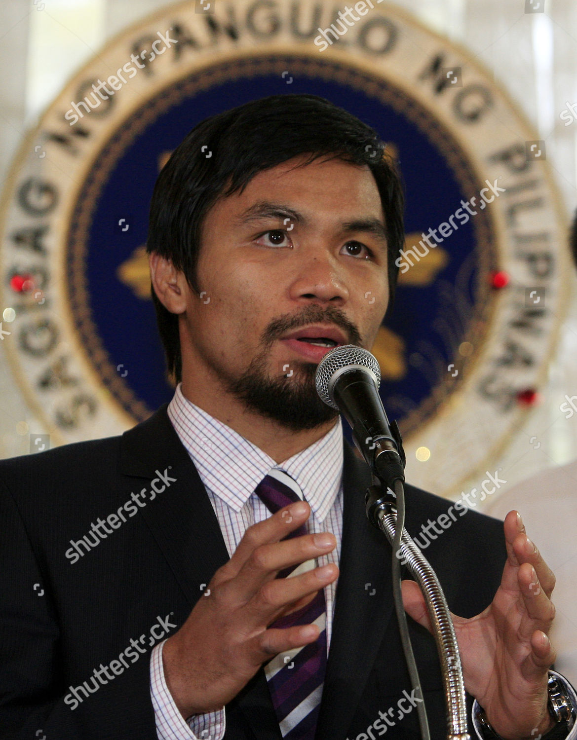 Filipino Boxing Champion Manny Pacquiao During Editorial Stock Photo ...