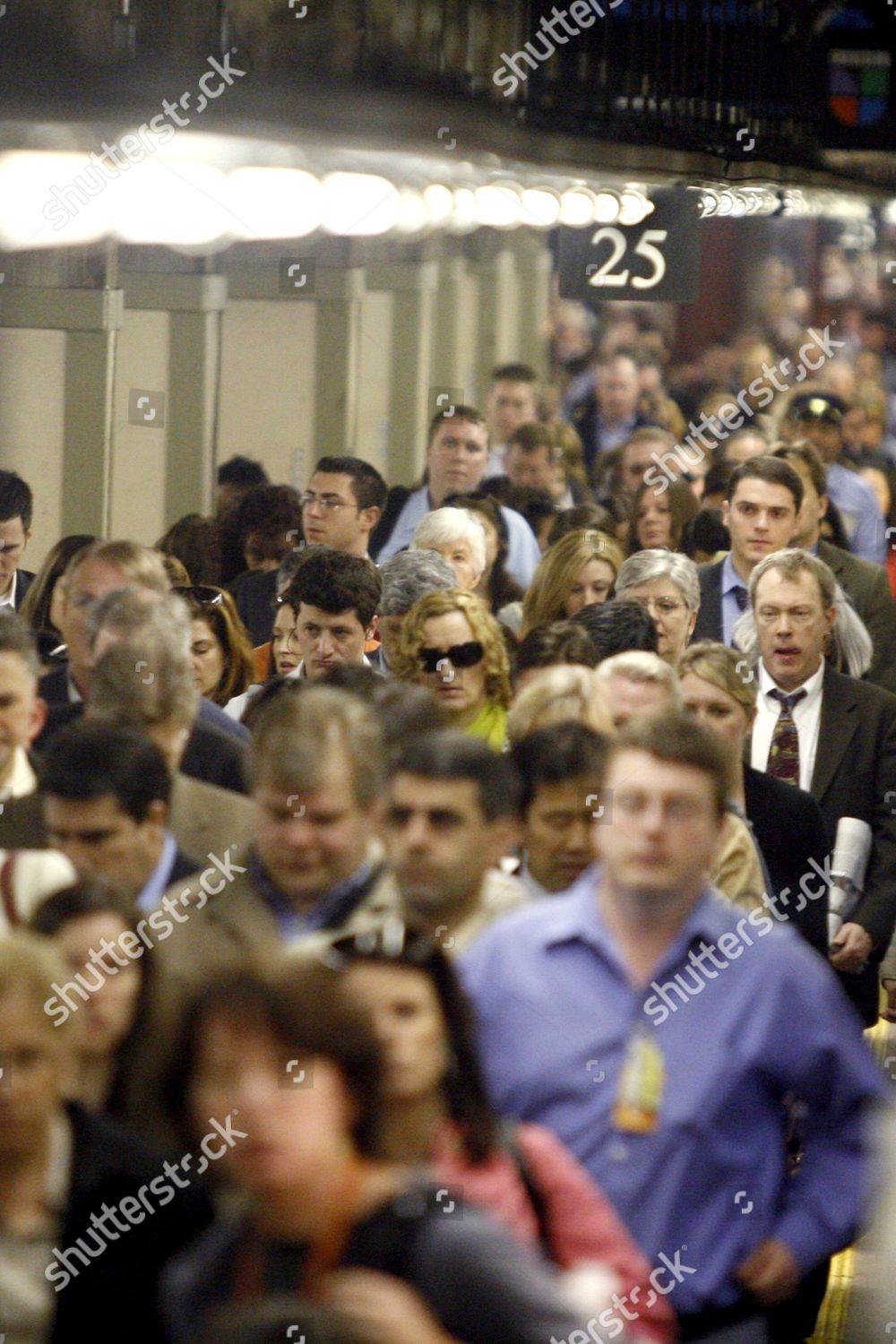 People Exit Crowded Train Into Grand Editorial Stock Photo - Stock ...