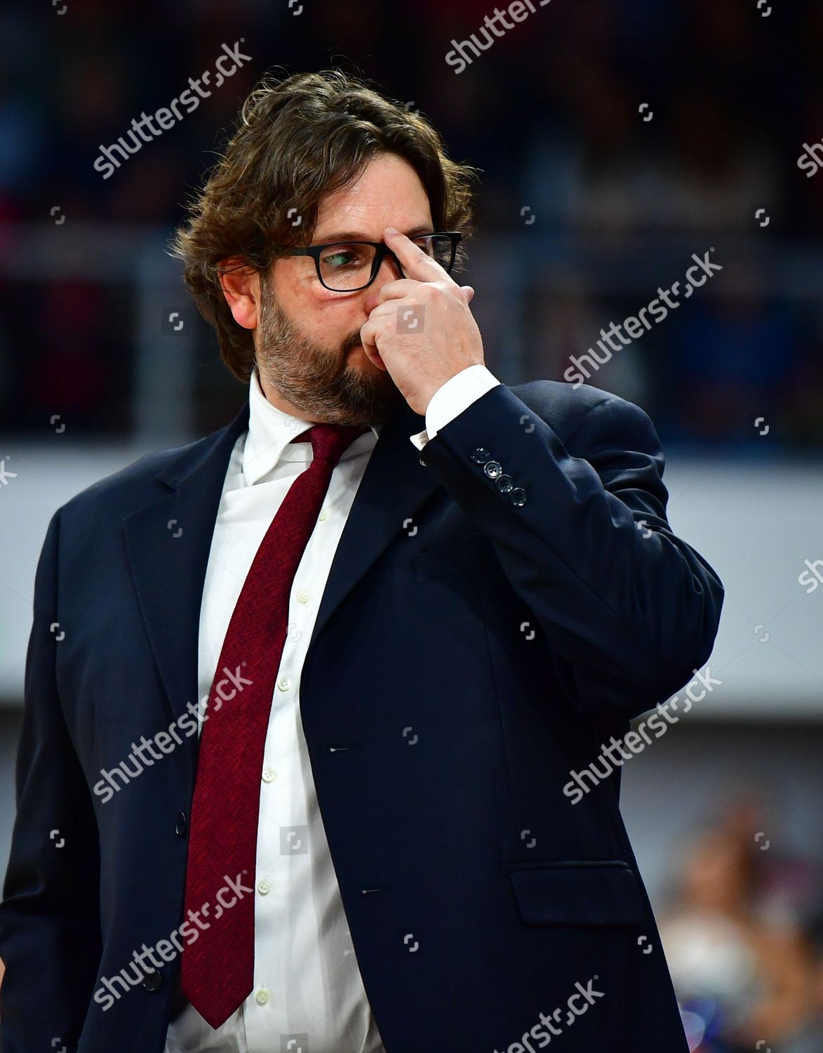 Coach Andrea Trinchieri Brose Bamberg Reacts Editorial Stock Photo ...