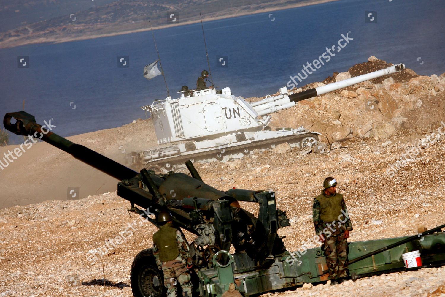 Lebanese Troops Fire 155mm Howitzer Gun Editorial Stock Photo - Stock ...