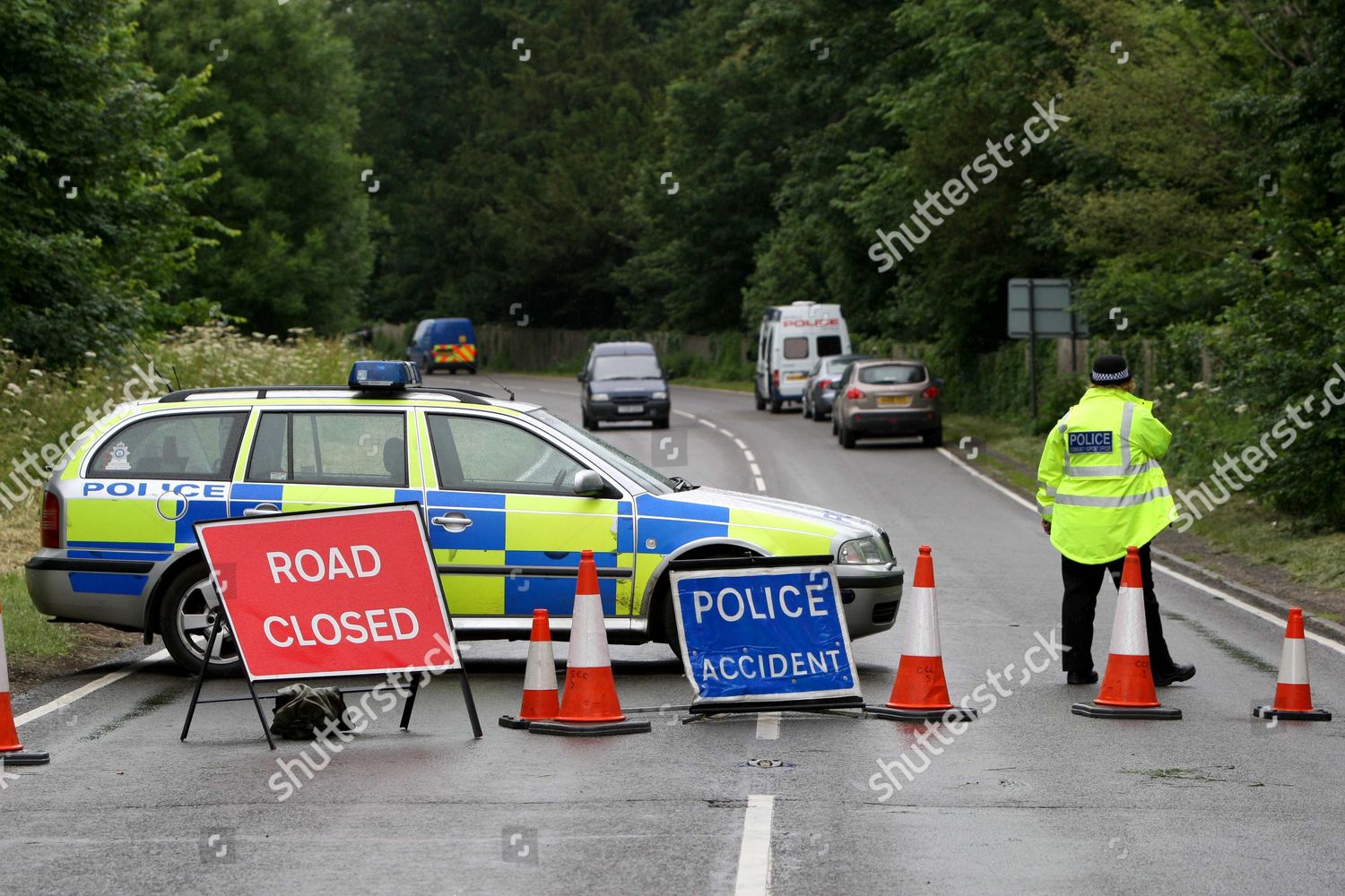 Police Road Block Scene Discovery Editorial Stock Photo - Stock Image ...