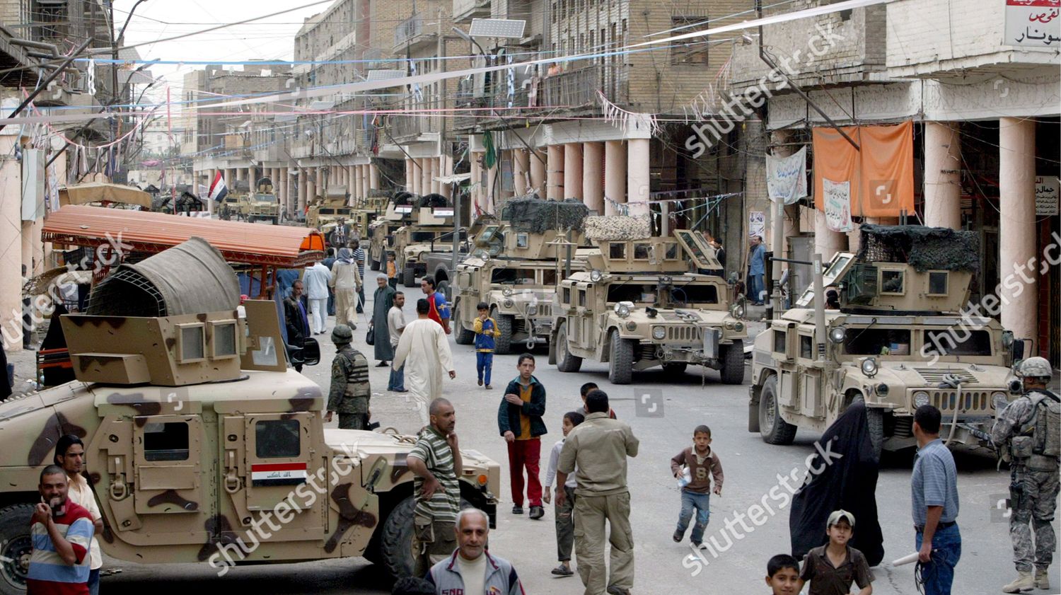 Us Iraqi Military Vehicles Seen During Editorial Stock Photo - Stock ...