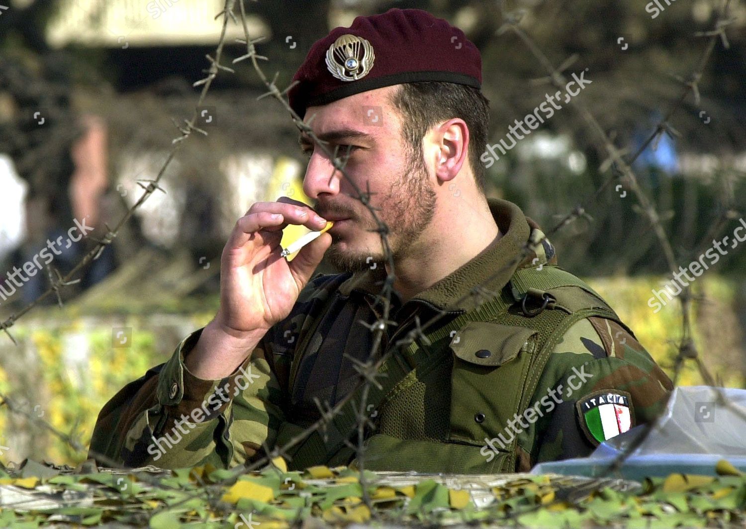 Pec Kosovo Yugoslavia Kfor Italian Soldier Editorial Stock Photo ...