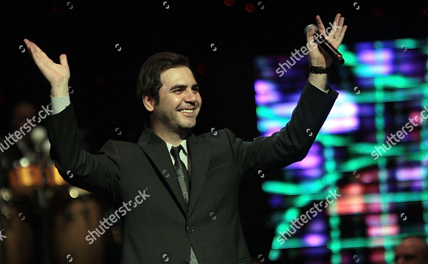 Egyptian Singer Hani Shaker Performs During Editorial Stock Photo ...