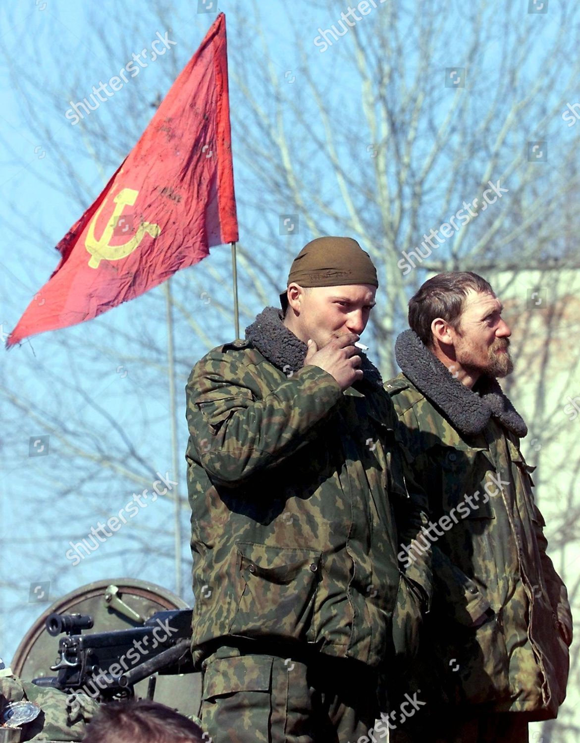 AVTURY CHECHNYA RUSSIAN FEDERATION TWO SOLDIERS Editorial Stock Photo ...