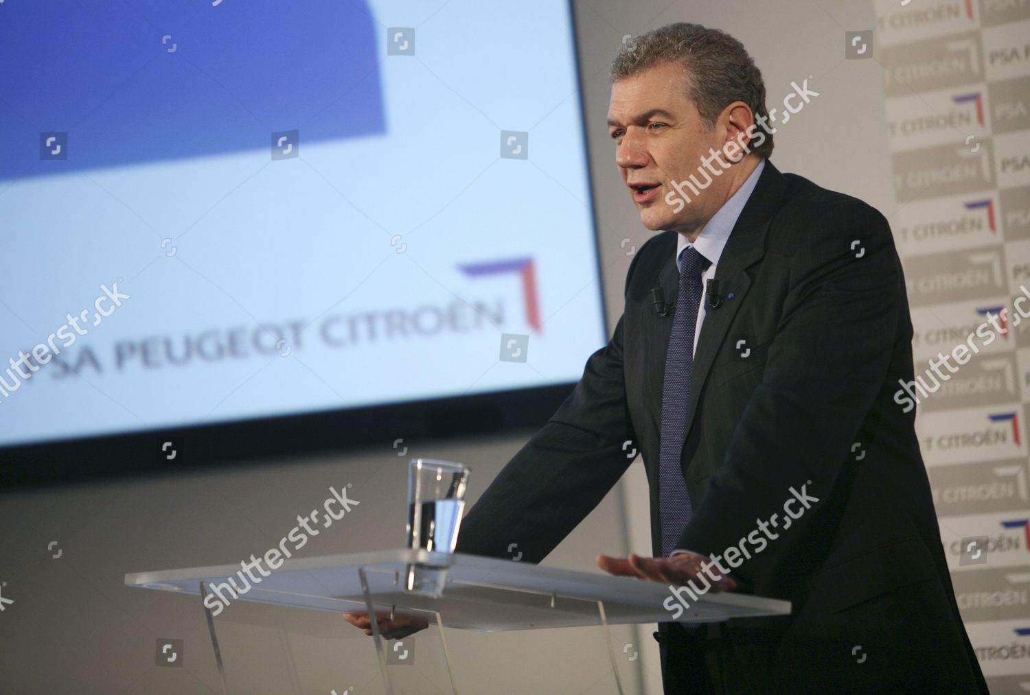 Peugeotcitroen Ceo Christian Streiff Speaks During Editorial Stock ...
