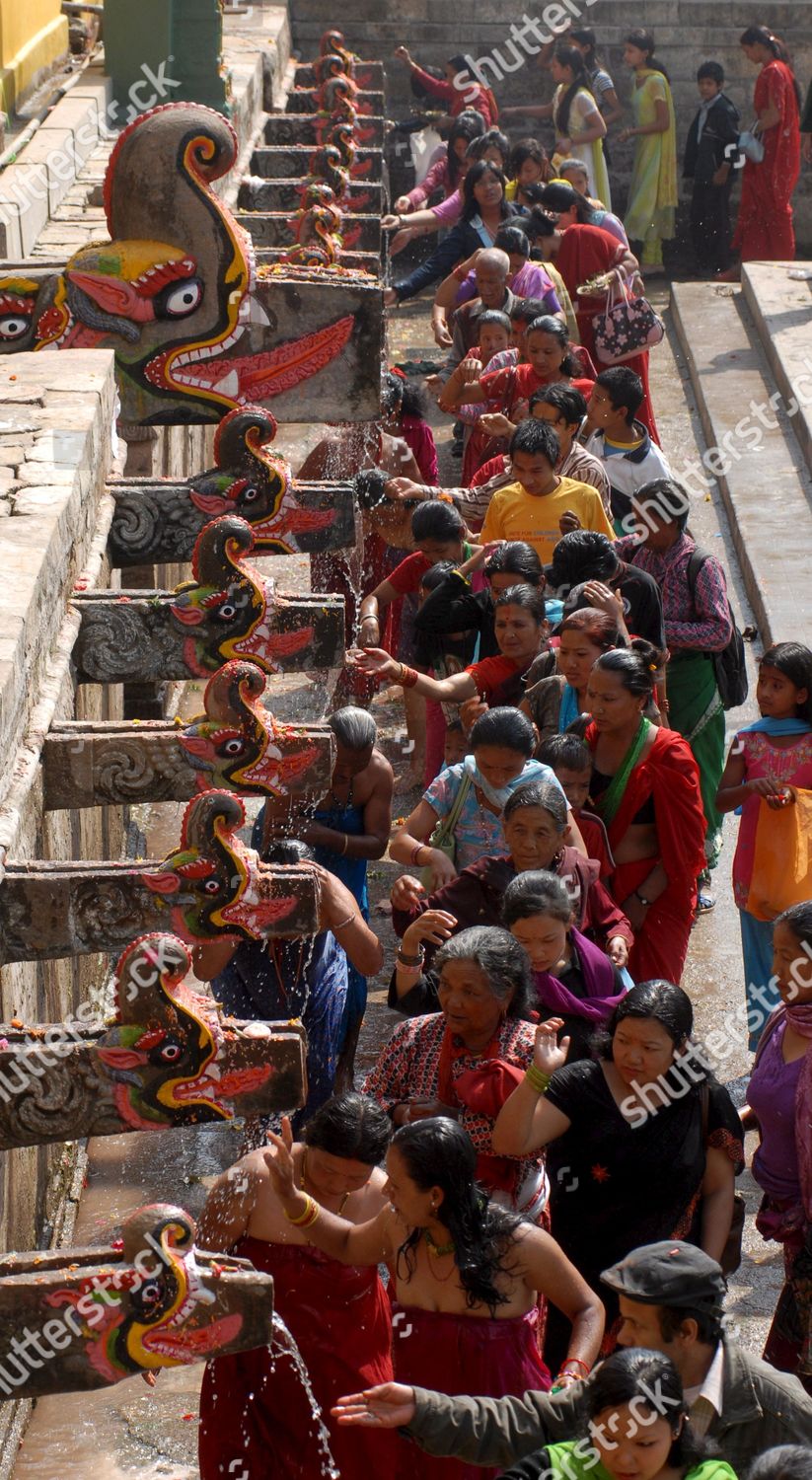 Hindu Devotees Take Shower On 22 Editorial Stock Photo - Stock Image ...
