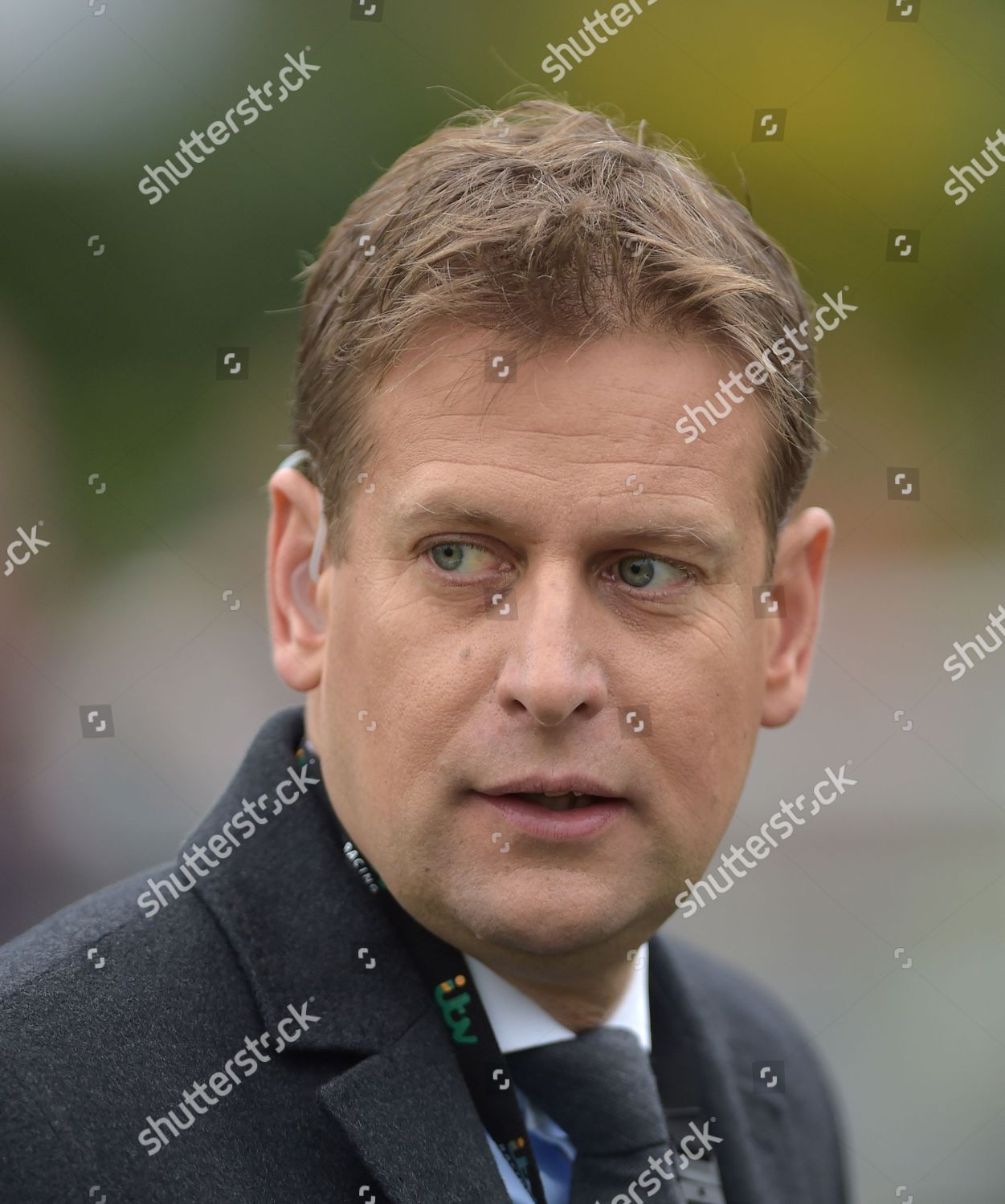 Ed Chamberlin Itv Racing Presenter Sandown Editorial Stock Photo ...