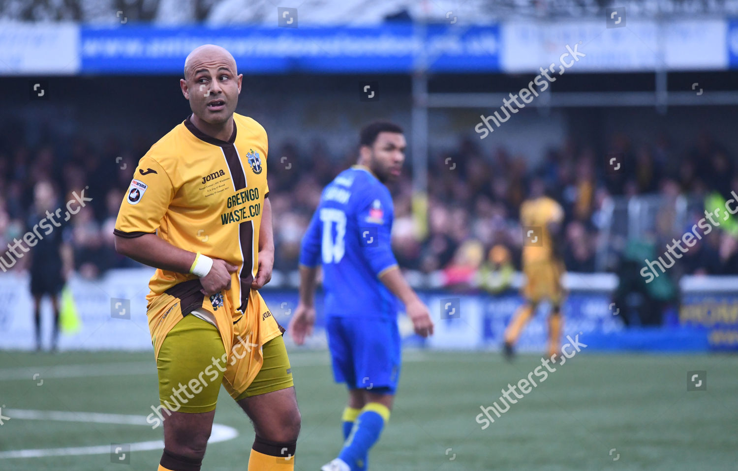 Simon Downer Sutton United During Emirates Editorial Stock Photo ...