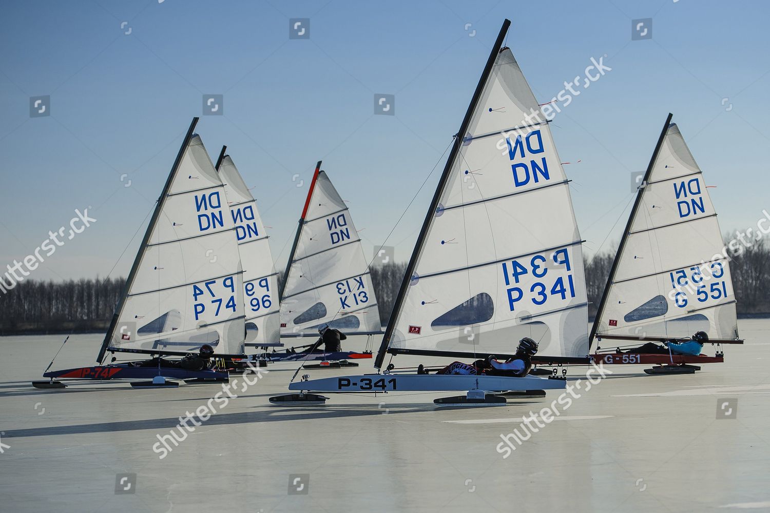 Dn Class Ice Boats Compete Hungarian Editorial Stock Photo - Stock ...