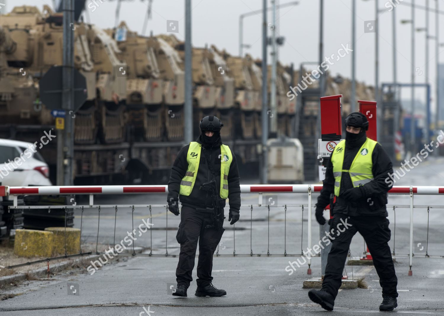 Armed Private Security Contractors Guard Area Editorial Stock Photo ...