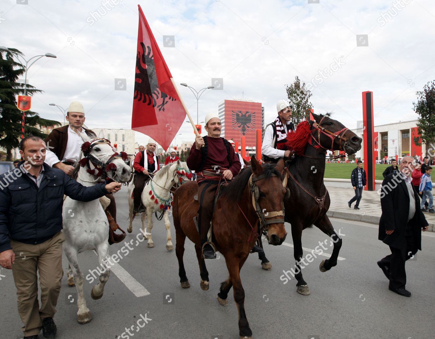 Kosovar Albanian Men Wearing Traditional Attire Editorial Stock Photo ...