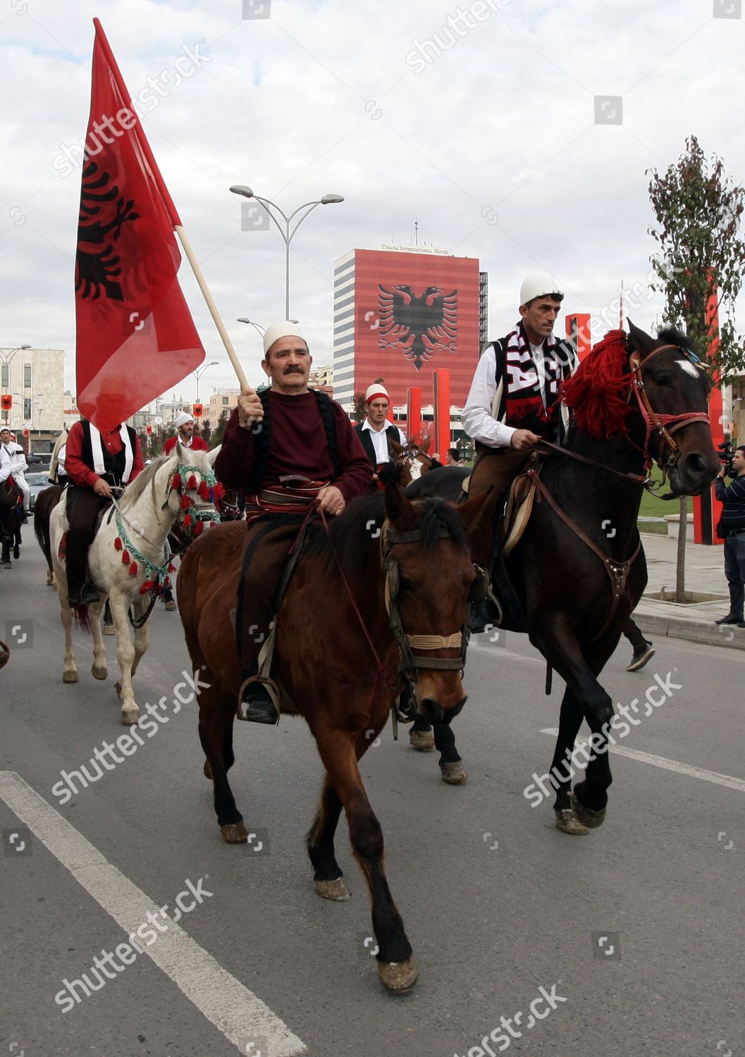 Kosovar Albanian Men Wearing Traditional Attire Editorial Stock Photo ...