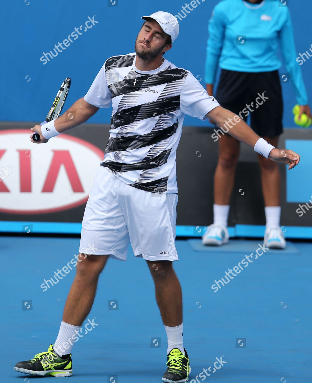 Steve Johnson Us Reacts During His Editorial Stock Photo - Stock Image ...