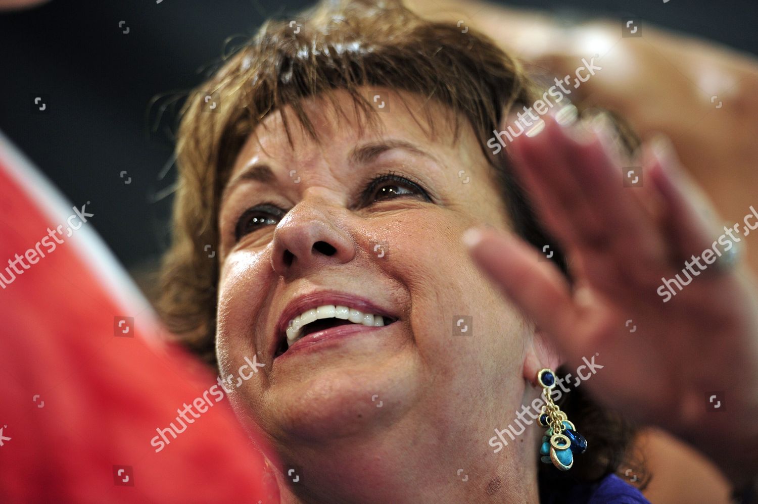 Deborah Phelps Mother Michael Phelps Reacts Editorial Stock Photo ...