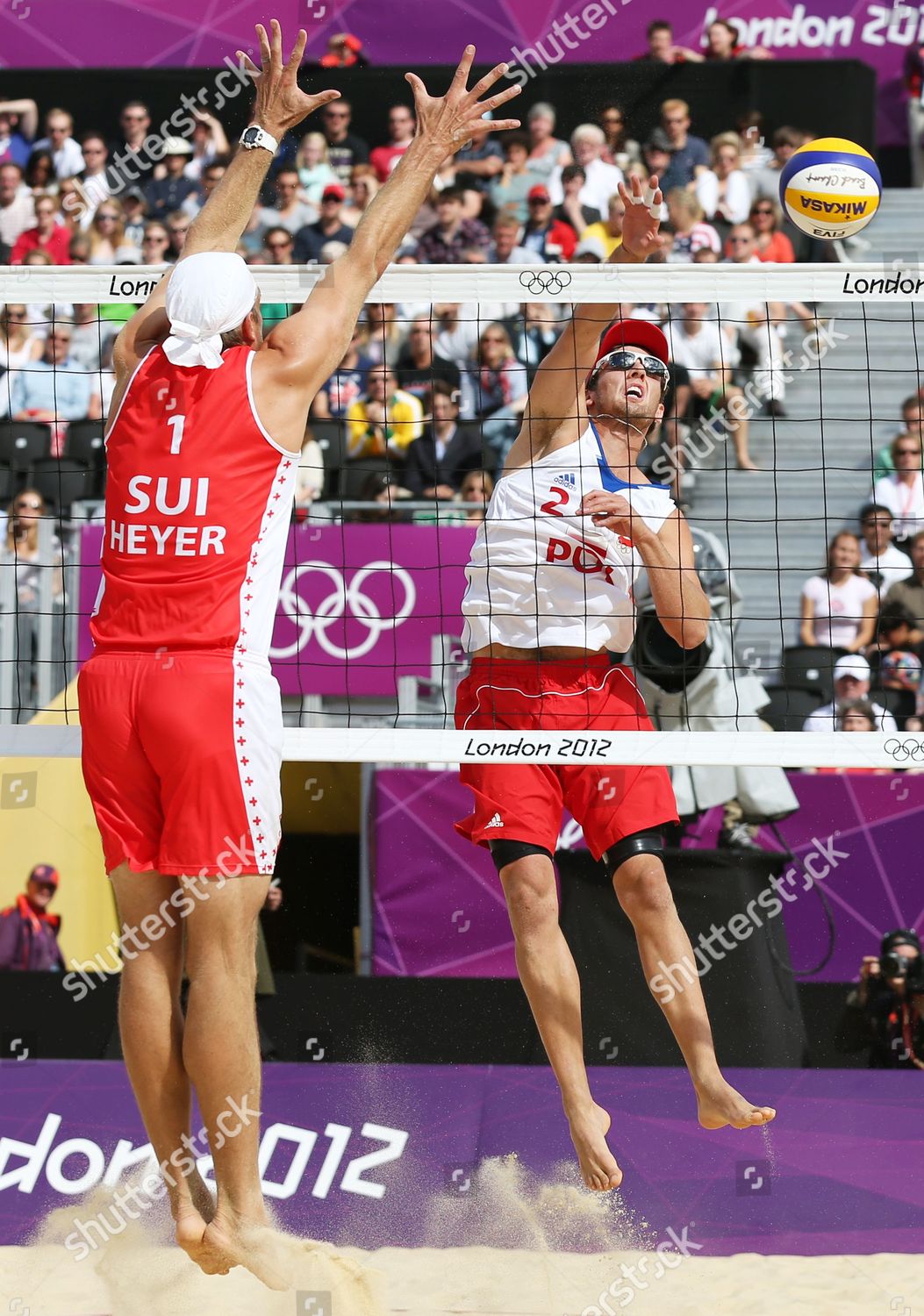 Switzerlands Sascha Heyer L Battles Polands Editorial Stock Photo ...
