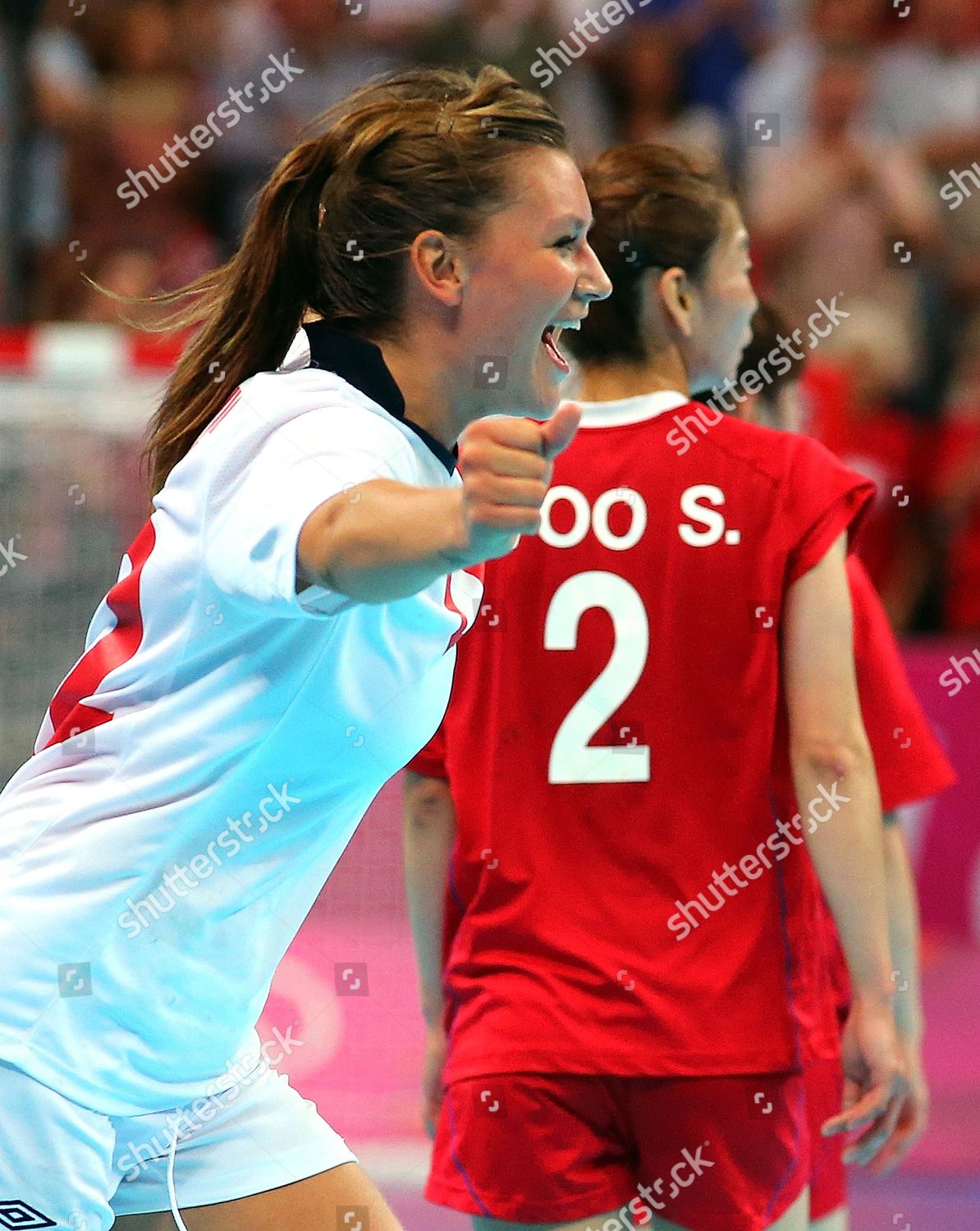 Norways Amanda Kurtovic L Celebrates While Editorial Stock Photo ...