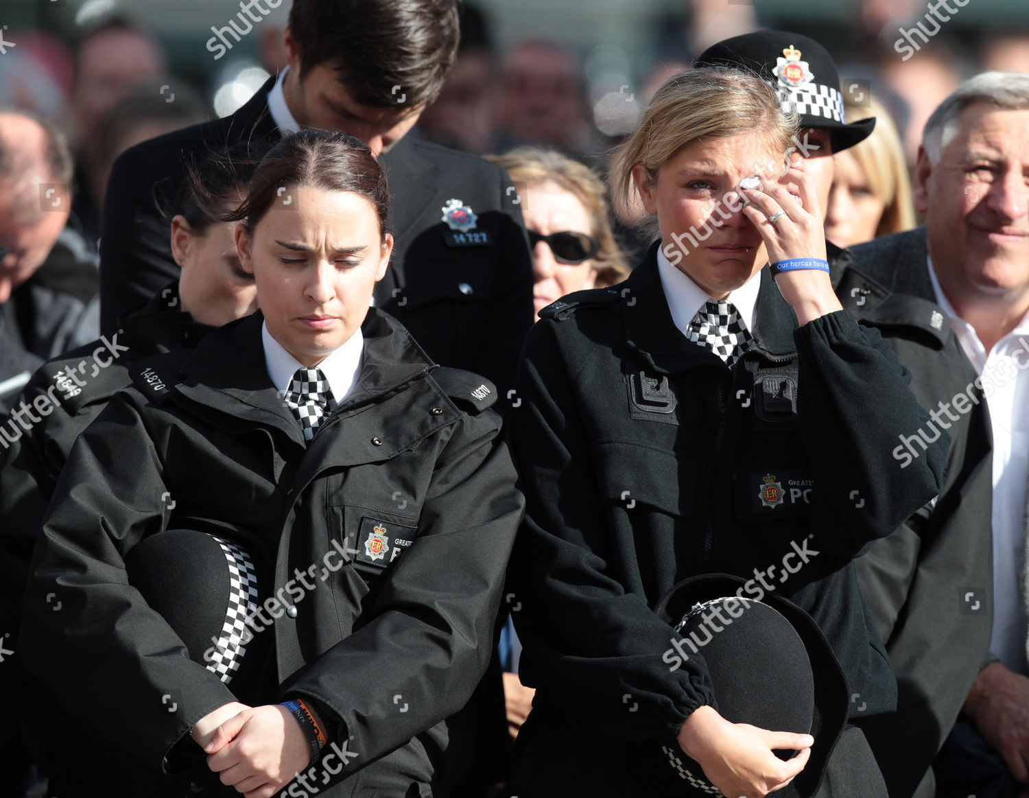 British Policewoman Wipes Tears Her Face Editorial Stock Photo - Stock ...
