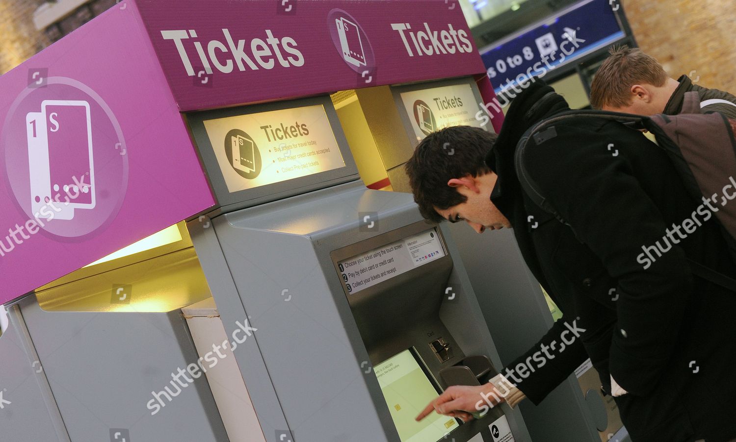 Commuter Buys Rail Ticket Kings Cross Editorial Stock Photo - Stock ...