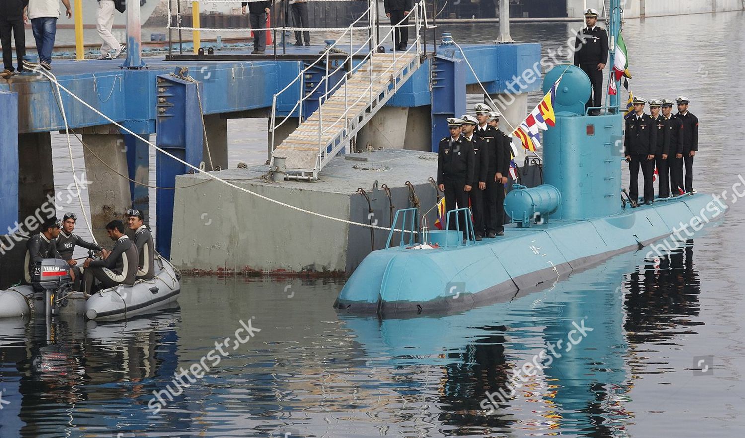Iranian Navy Unveiling Ghadirclass Submarines During Editorial Stock ...