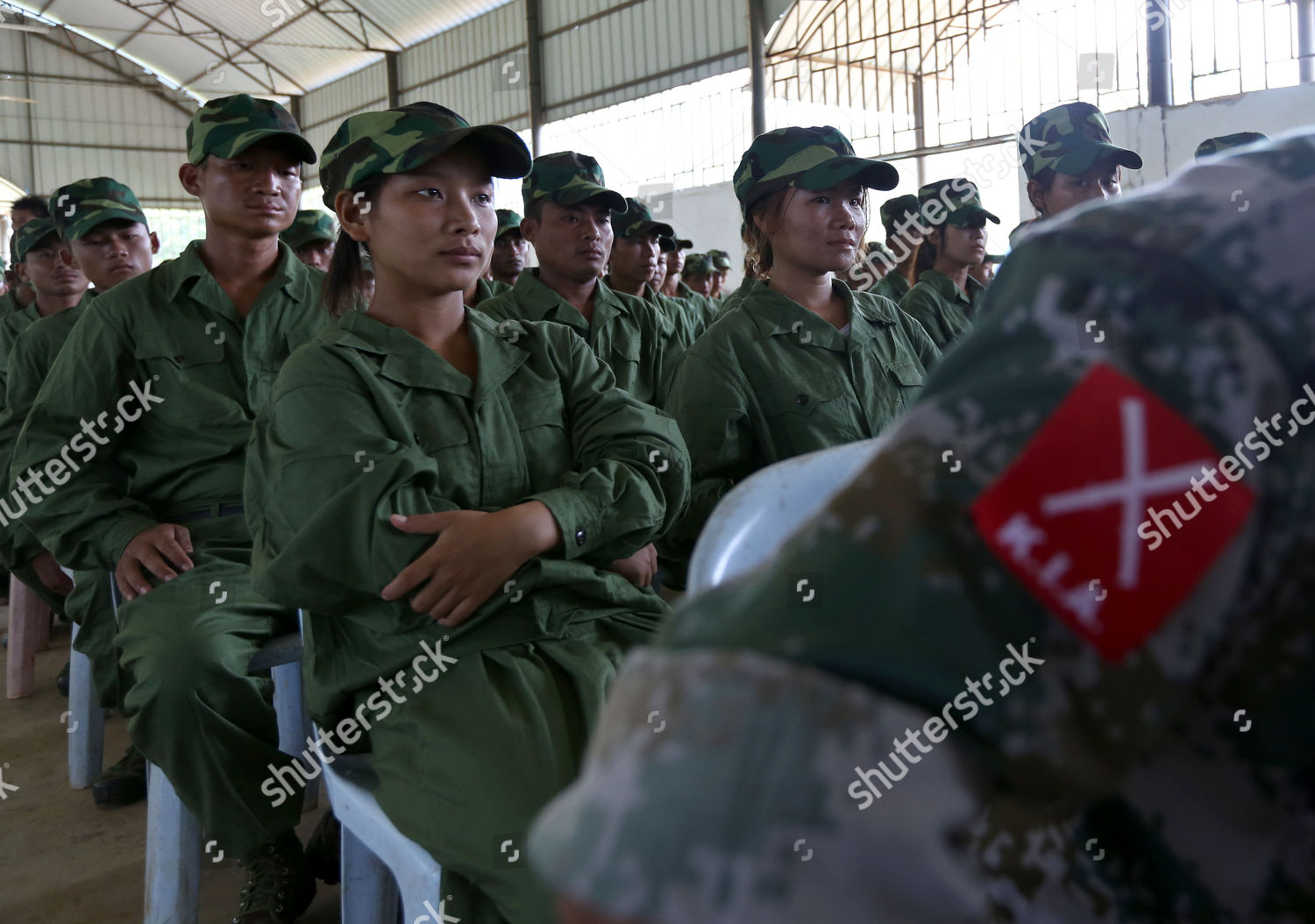 Recruits Kachin Independence Army Attend Opening Editorial Stock Photo ...